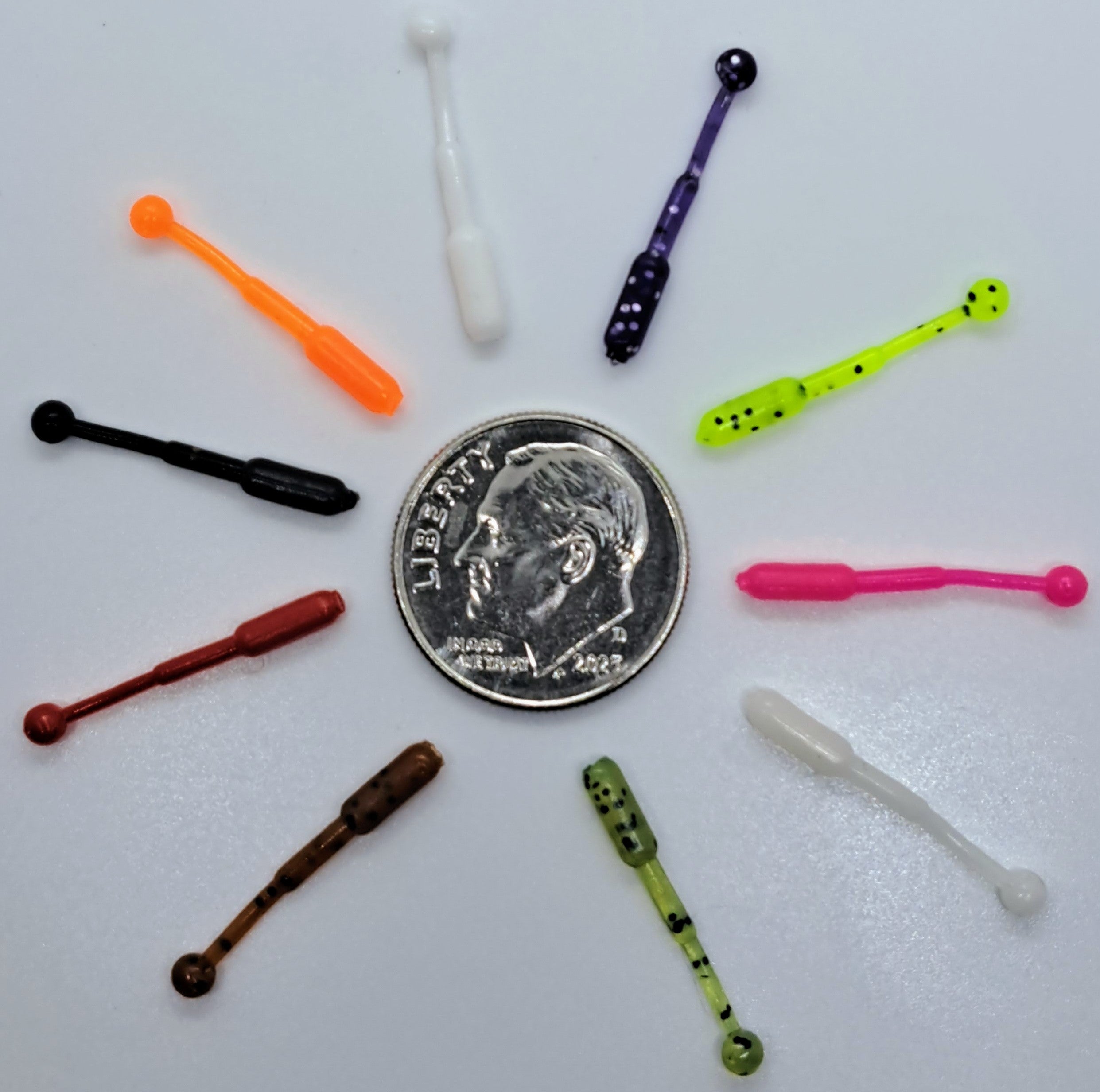 3/4" Ball Tail Jr.'s – Digger's Jig Tails