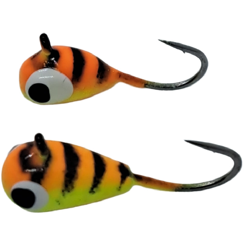 Orange Yellow Tiger – Digger's Jig Tails