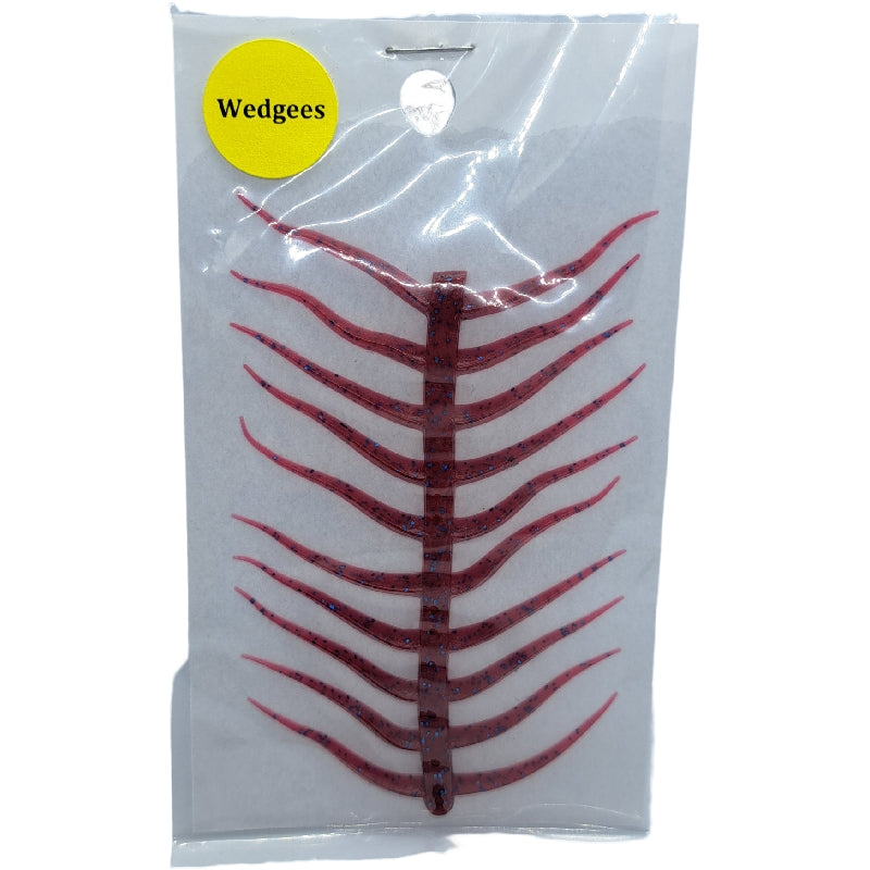 Strawberry Red/Blue Flk – Digger's Jig Tails