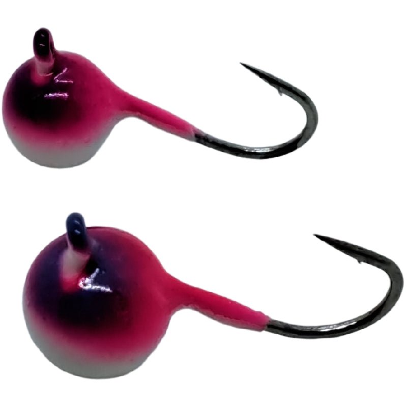 Pink/Purple Pellet Head Glow – Digger's Jig Tails