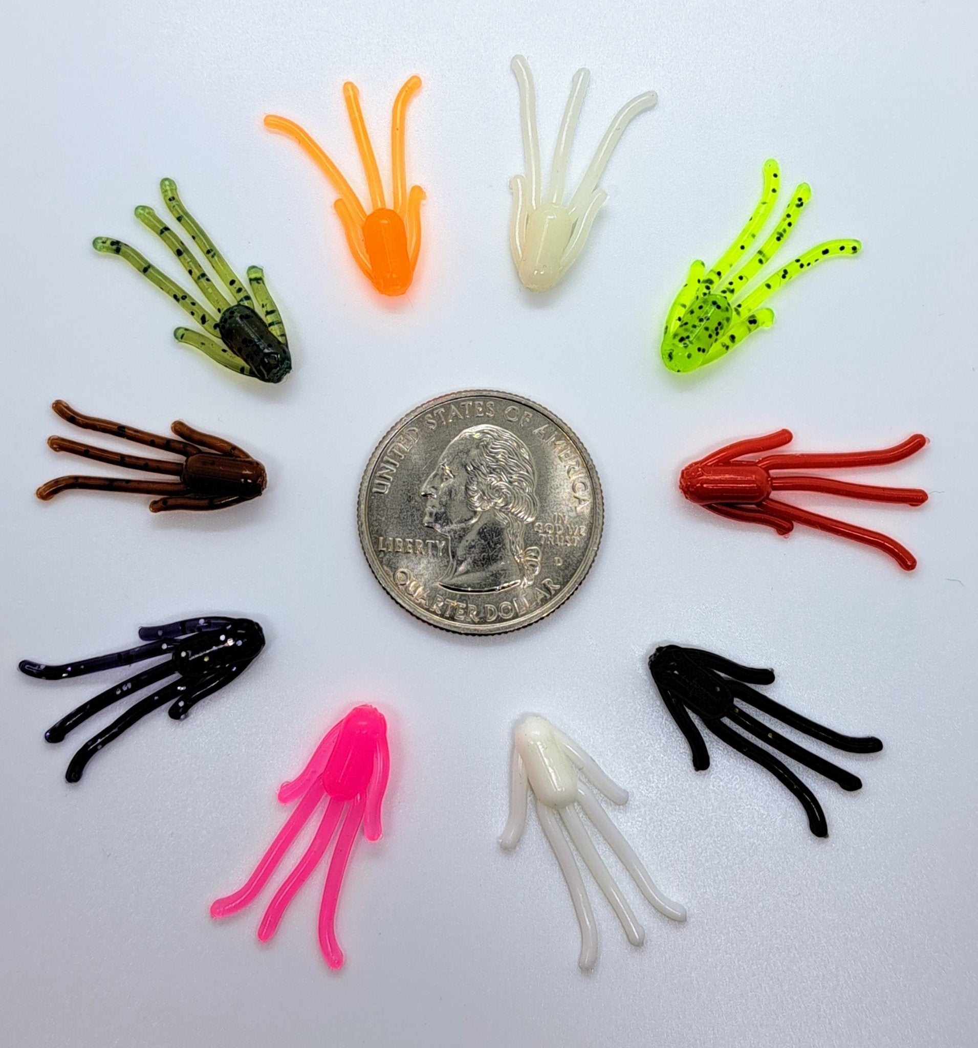 7/8" Mustache Bugs – Digger's Jig Tails